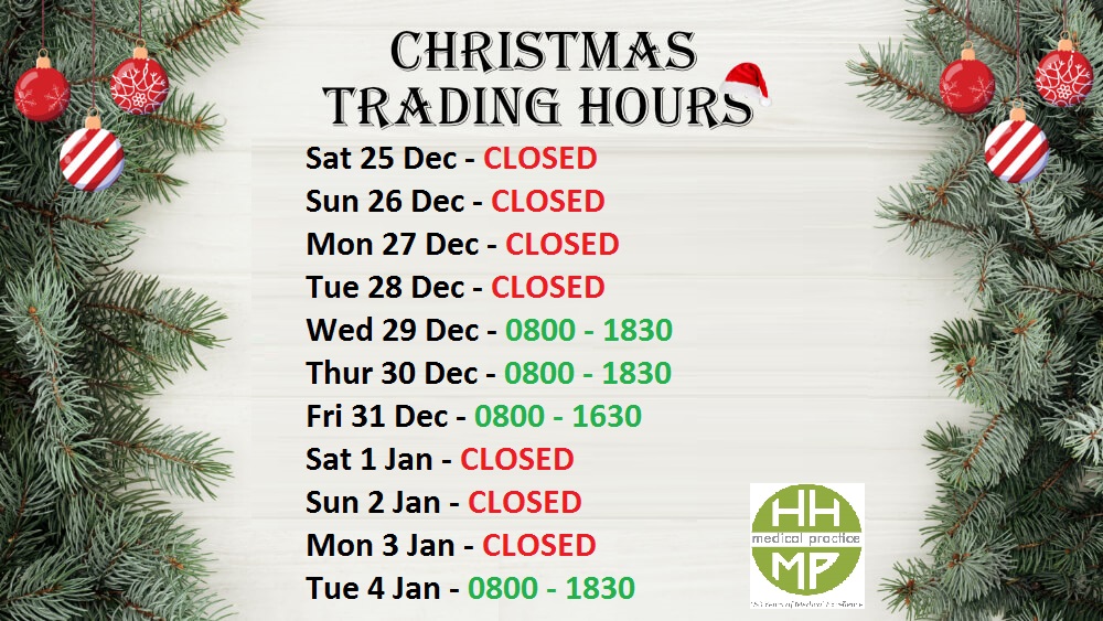 2020 2021 HHMP Trading Hours For The Holidays HHMP